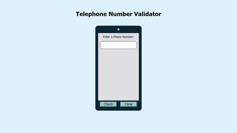Telephone Number Validator