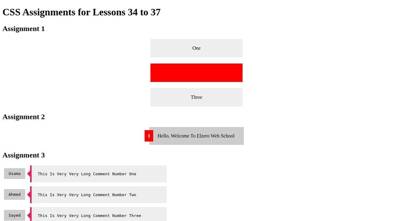 Lessons 34 to 37- CSS 2021 Elzero