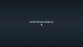 CSS Animation Timeline - scroll driven fade-in