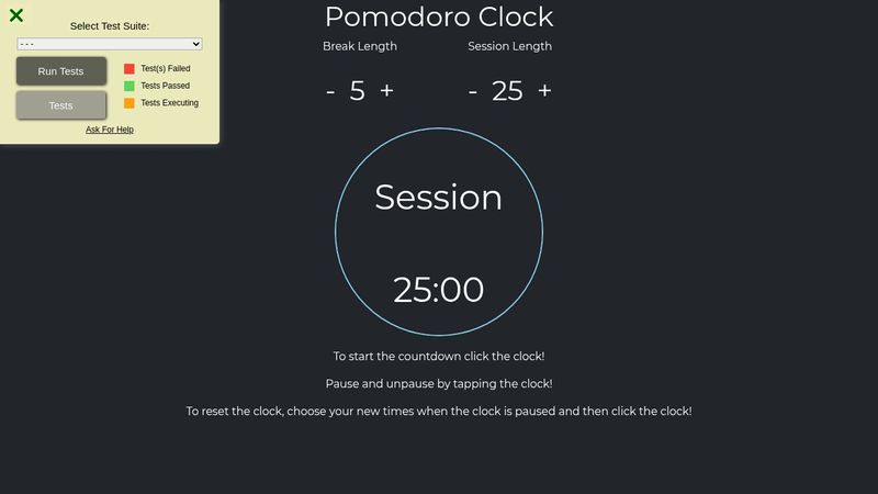 Build a Pomodoro Clock