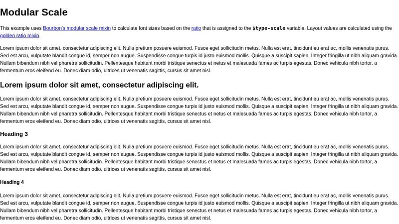 Modular Scale / Golden Ratio Demo