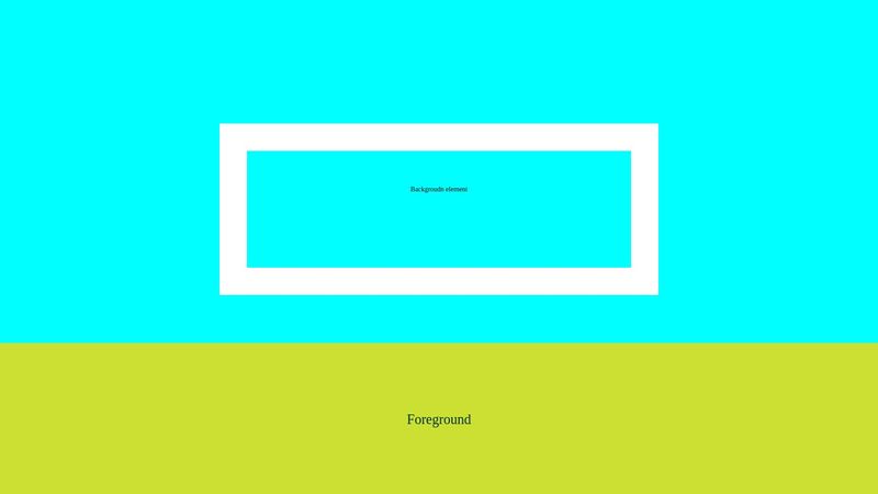 Simple CSS parallax