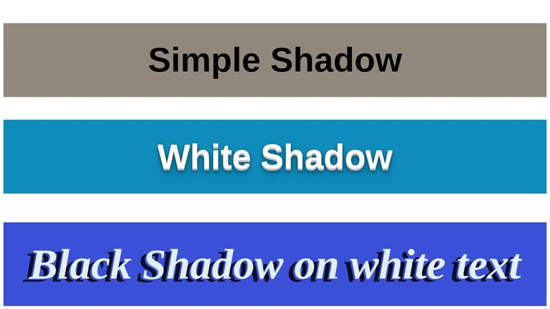 CSS Text Shadow