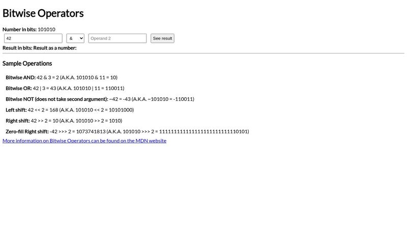 Fun with bitwise operators