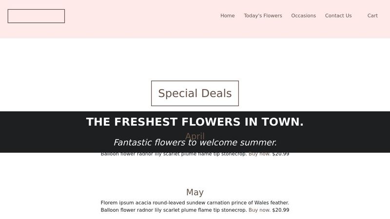 Flower shop website