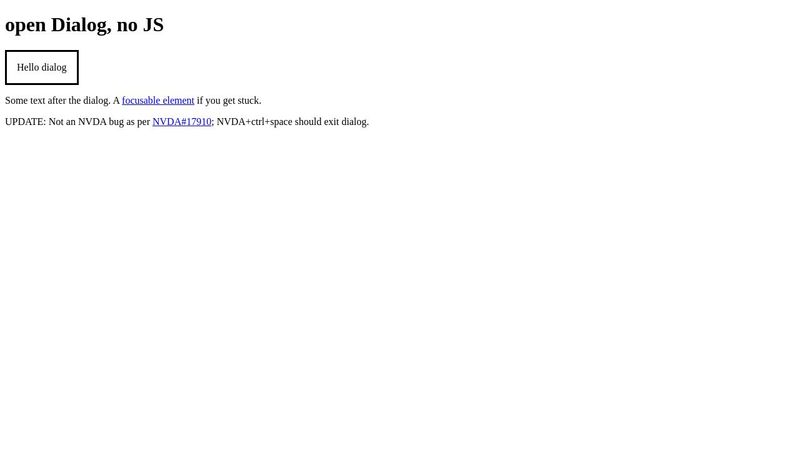 open dialog (for nvda bug report)