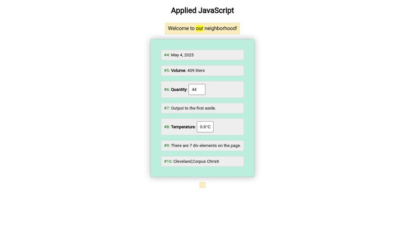 🔒 Applied JavaScript Activity