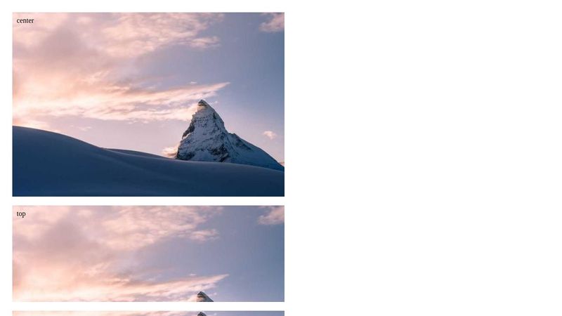 Simple CSS Image Crop