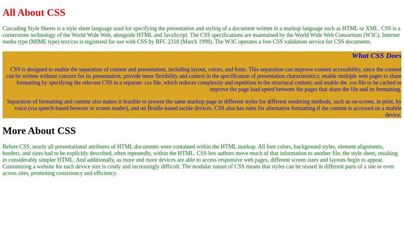 CSS 101 - Mini Challenge 1