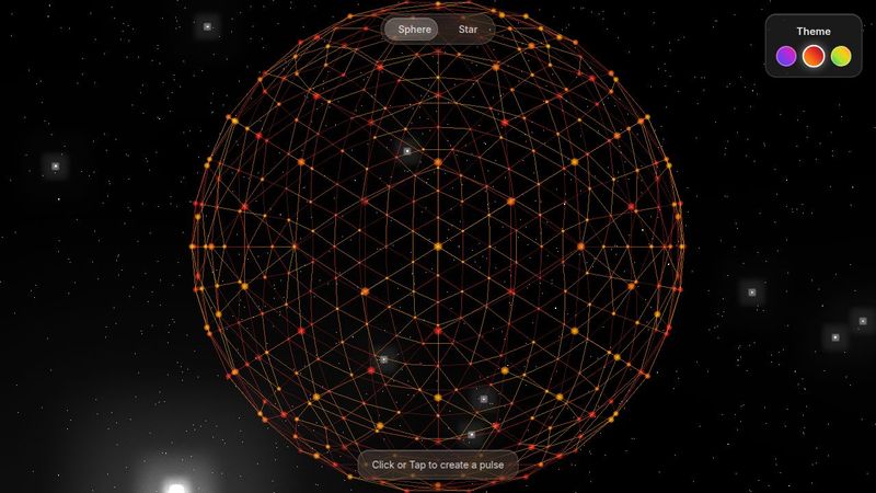 Three.js Wireframe Morph & Pulse Effects