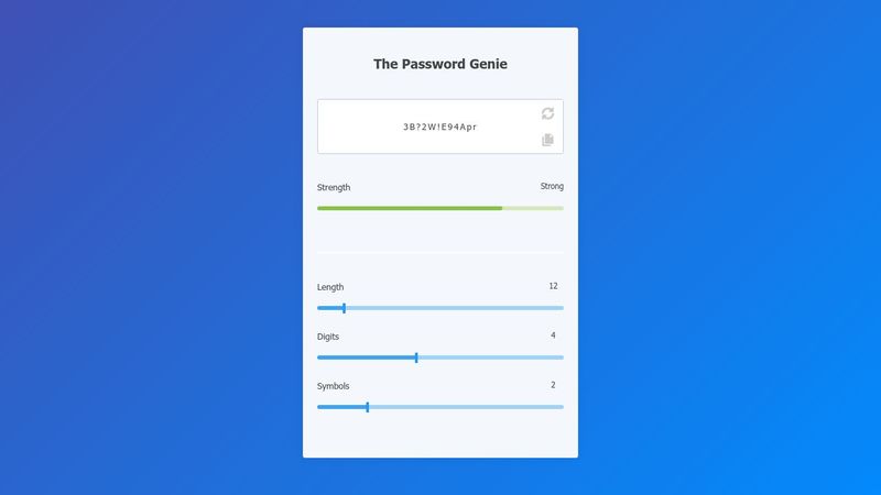 The Password Genie - Vue.js
