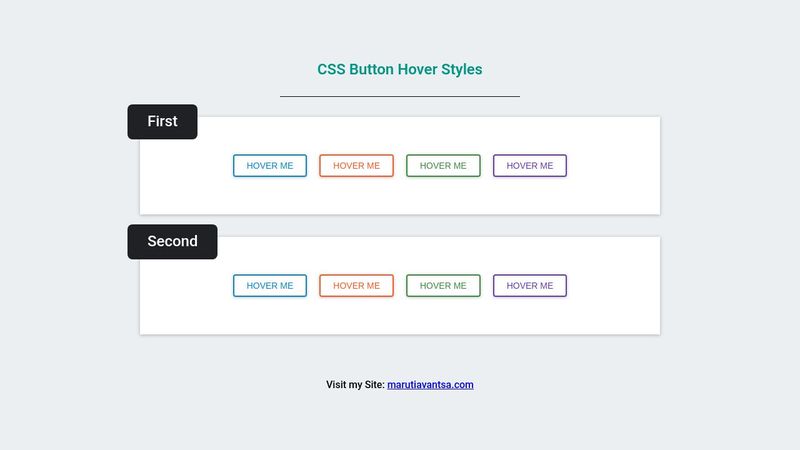 CSS Button Hover