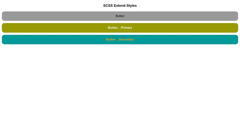 SCSS | Extend Styles