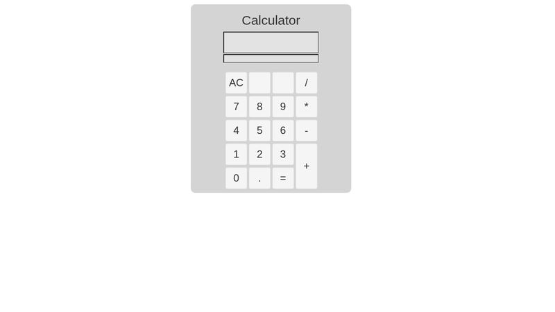 Calculator (JavaScript/jQuery)
