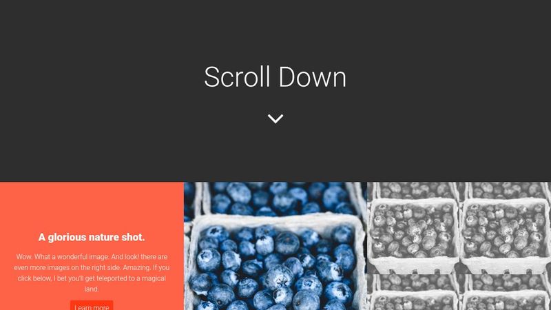 Slide-out Scrolling Gallery