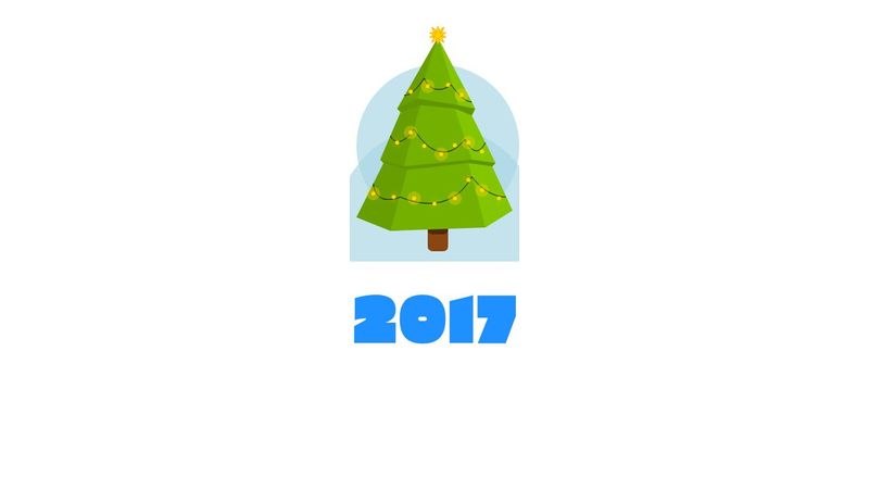 SVG Christmas tree + CSS animation