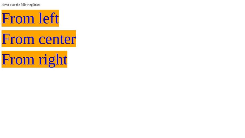 Text underline animation