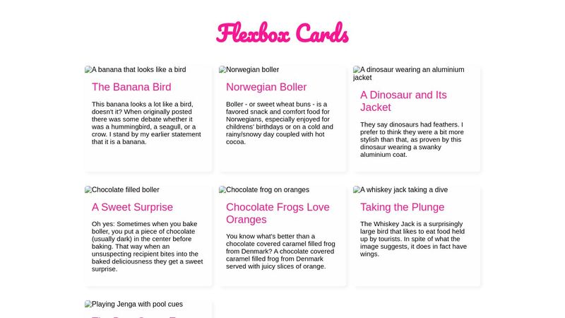 Flexbox Cards
