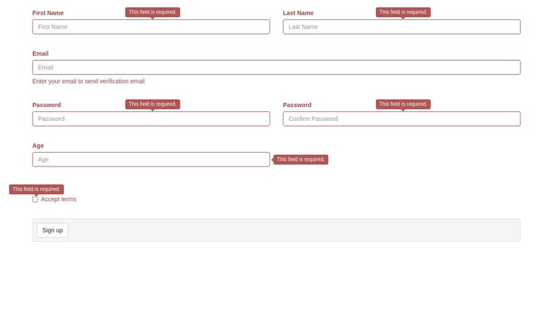 Bootstrap Angular Validation - Mixed error message style