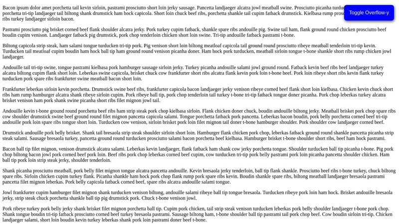 Body Overflow-Y Test