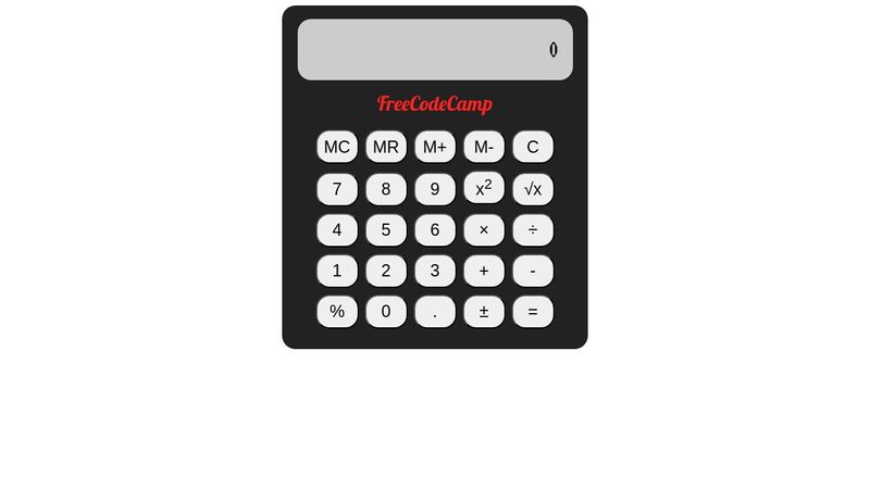 FreeCodeCamp.com - Build a JavaScript Calculator Project