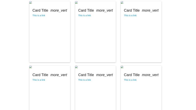 Problem with materialize cards within grid