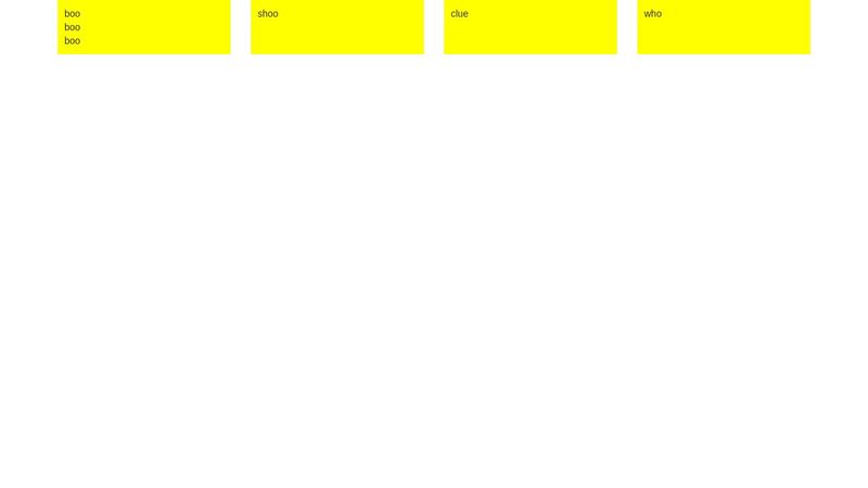Equal Height and Width Columns using Flexbox