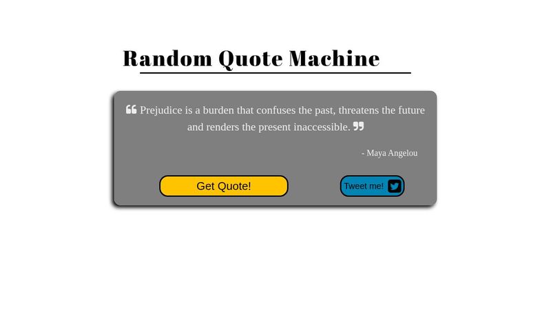 Random Quote Machine