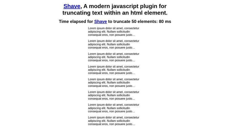 Shave, a javascript plugin for shaving text (jQuery)