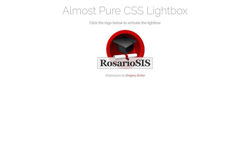 Almost Pure CSS Lightbox