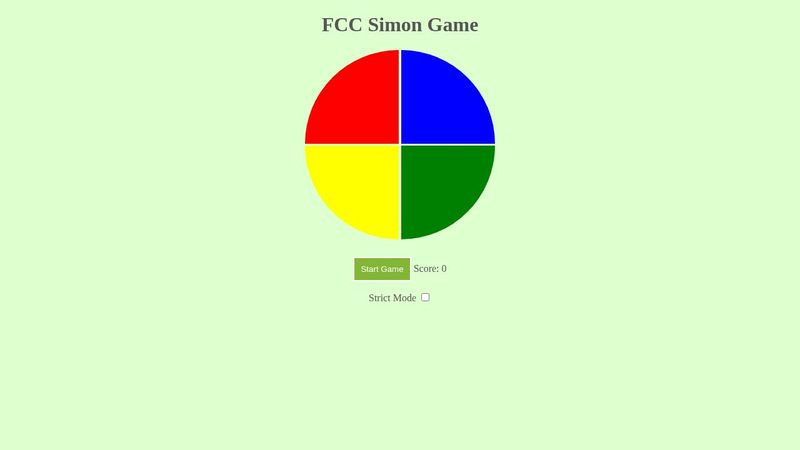 FCC Simon Game