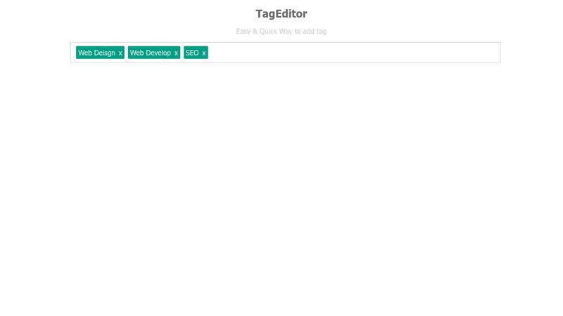 Simple Tag Editor With jQuery