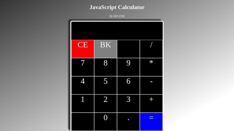 FreeCodeCamp: JavaScript Calculator
