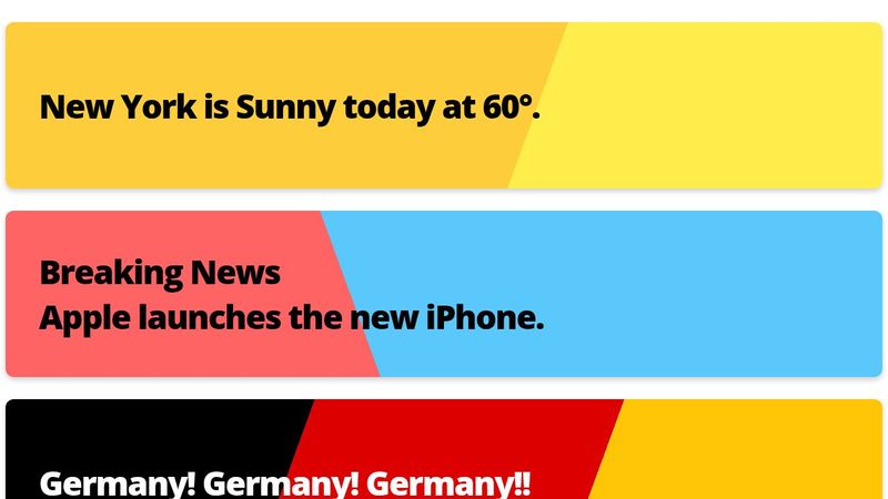 Multi-color backgrounds (CSS only)