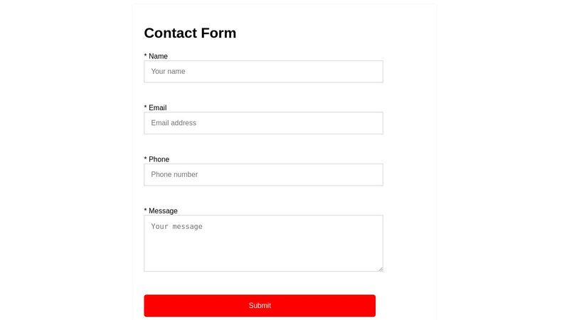 Form Validation
