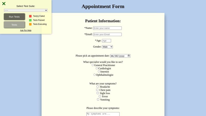 CodePen - Survey form project