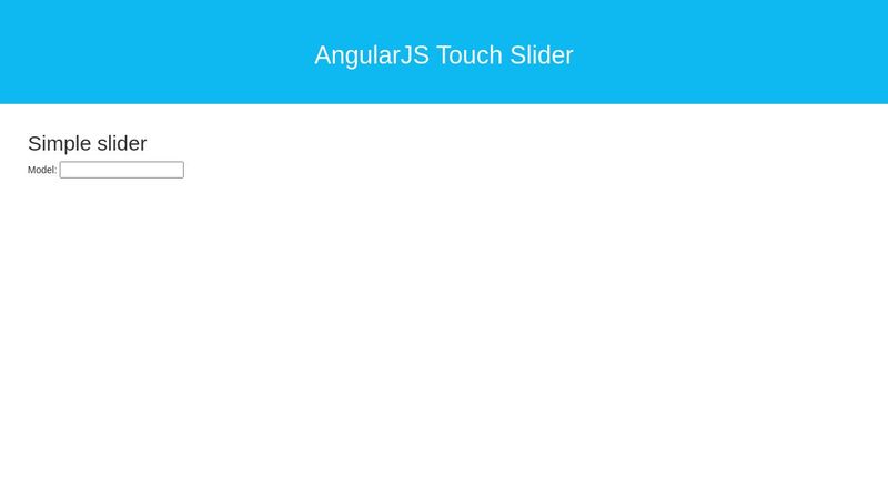 AngularJS Slider