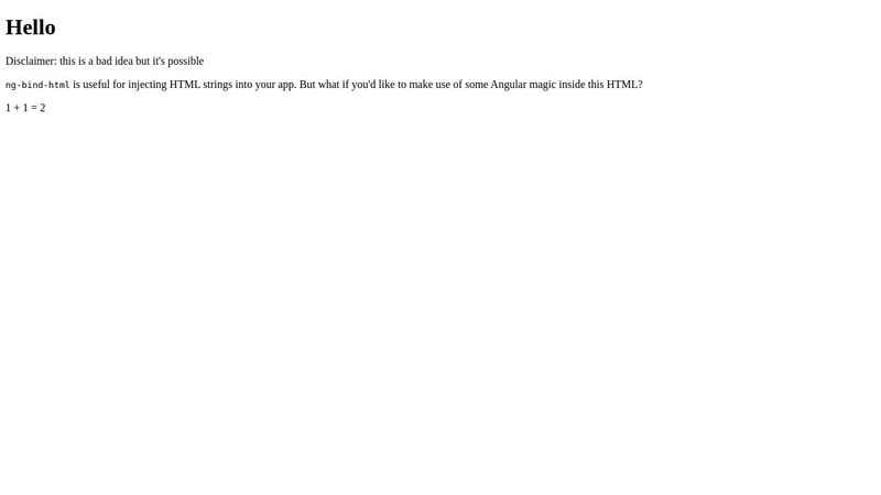 Angular bind dynamic html