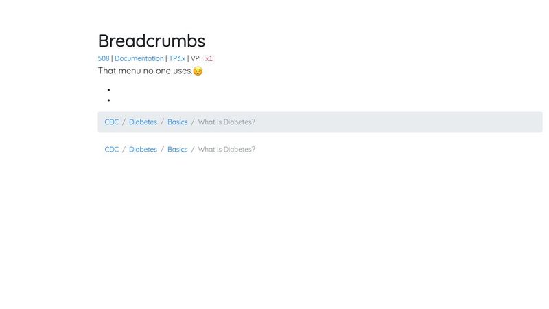 Bootstrap 4.0.1 Documentation: Breadcrumbs