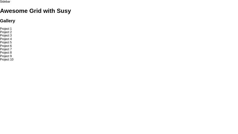 Susy CSS Grid