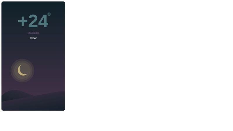 CSS Weather Animation