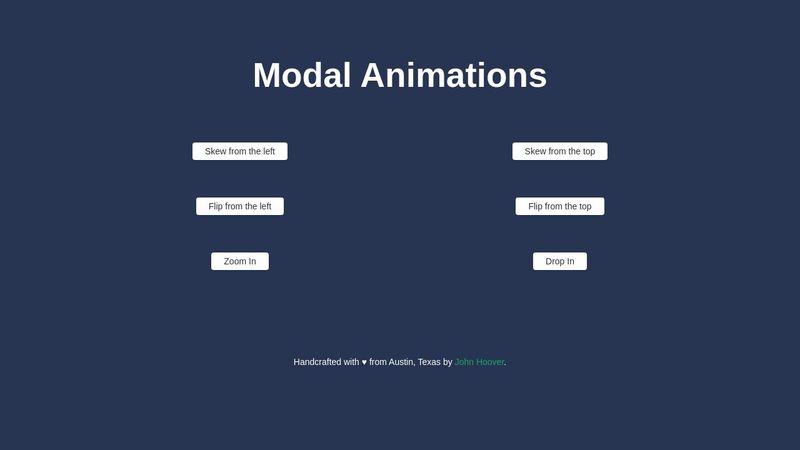 Modal Animations