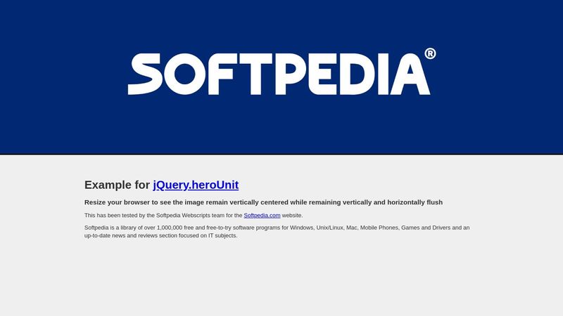 jQuery.herounit - Softpedia