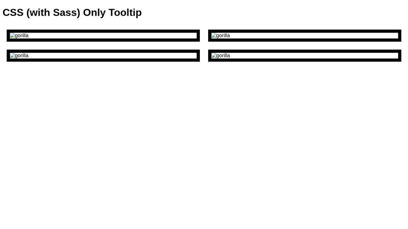 CSS (with Sass) Only Tooltip