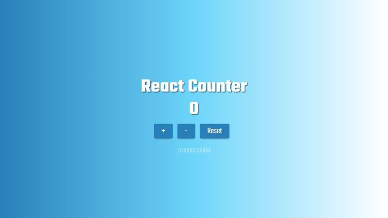 React Counter Example
