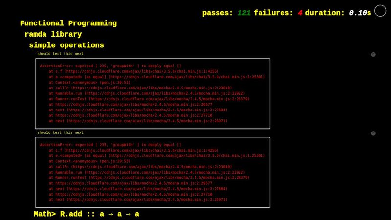 Functional Programming with Ramda and JSCheck