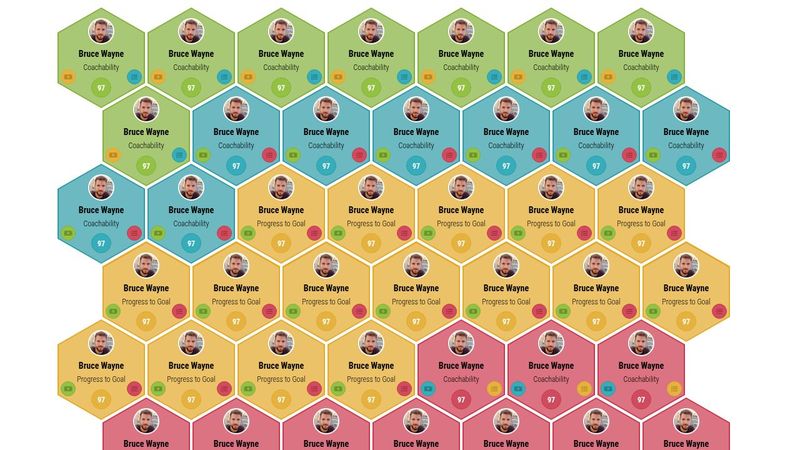 Responsive Hexagon Grid