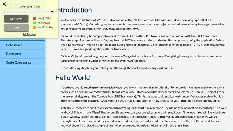 Technical Documentation Page