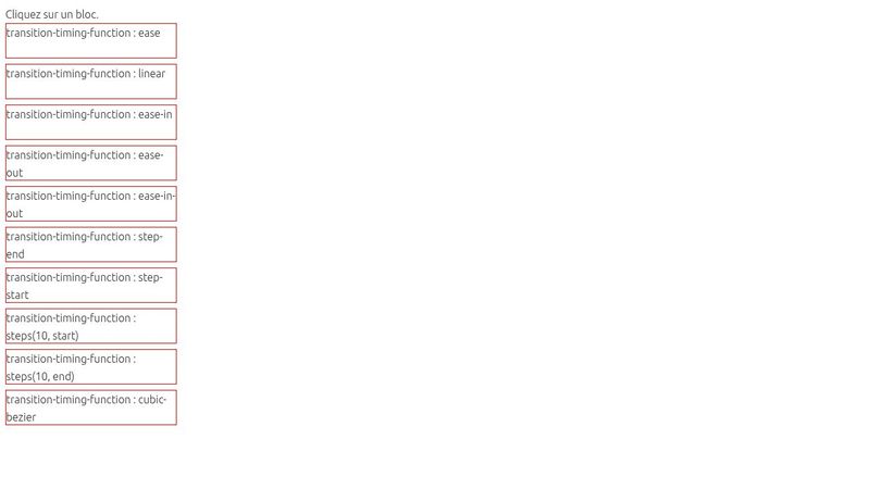 transition-timing-function CSS exemple de code | ZONE CSS