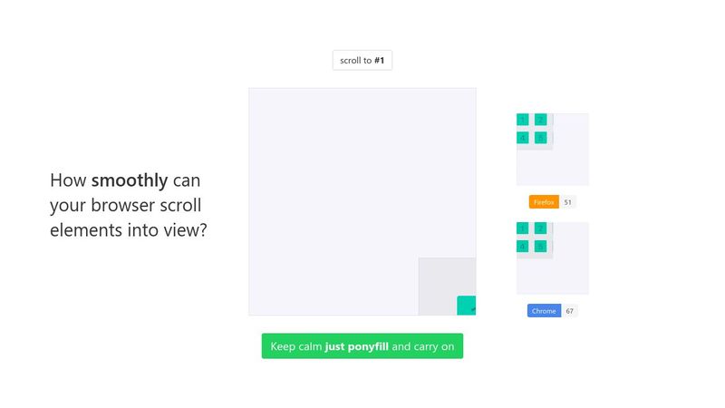 Smooth scroll into view